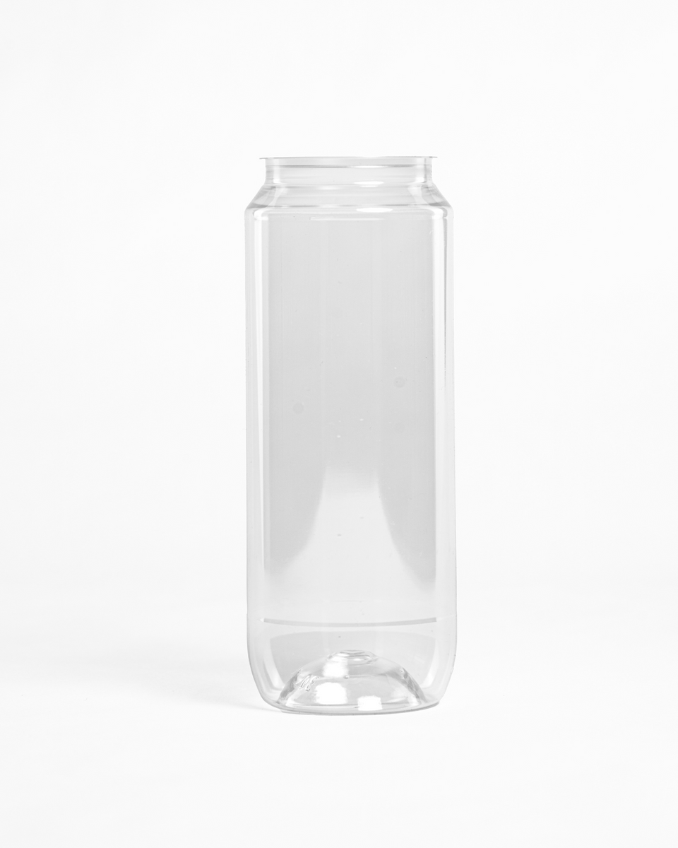 500ml Clear PET Cans + Ends Standard B64 | Oktober Can Seamers