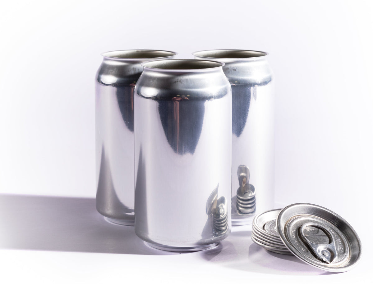 Full Pallet: 12oz Brite Aluminum Beverage Cans | Oktober Can Seamers