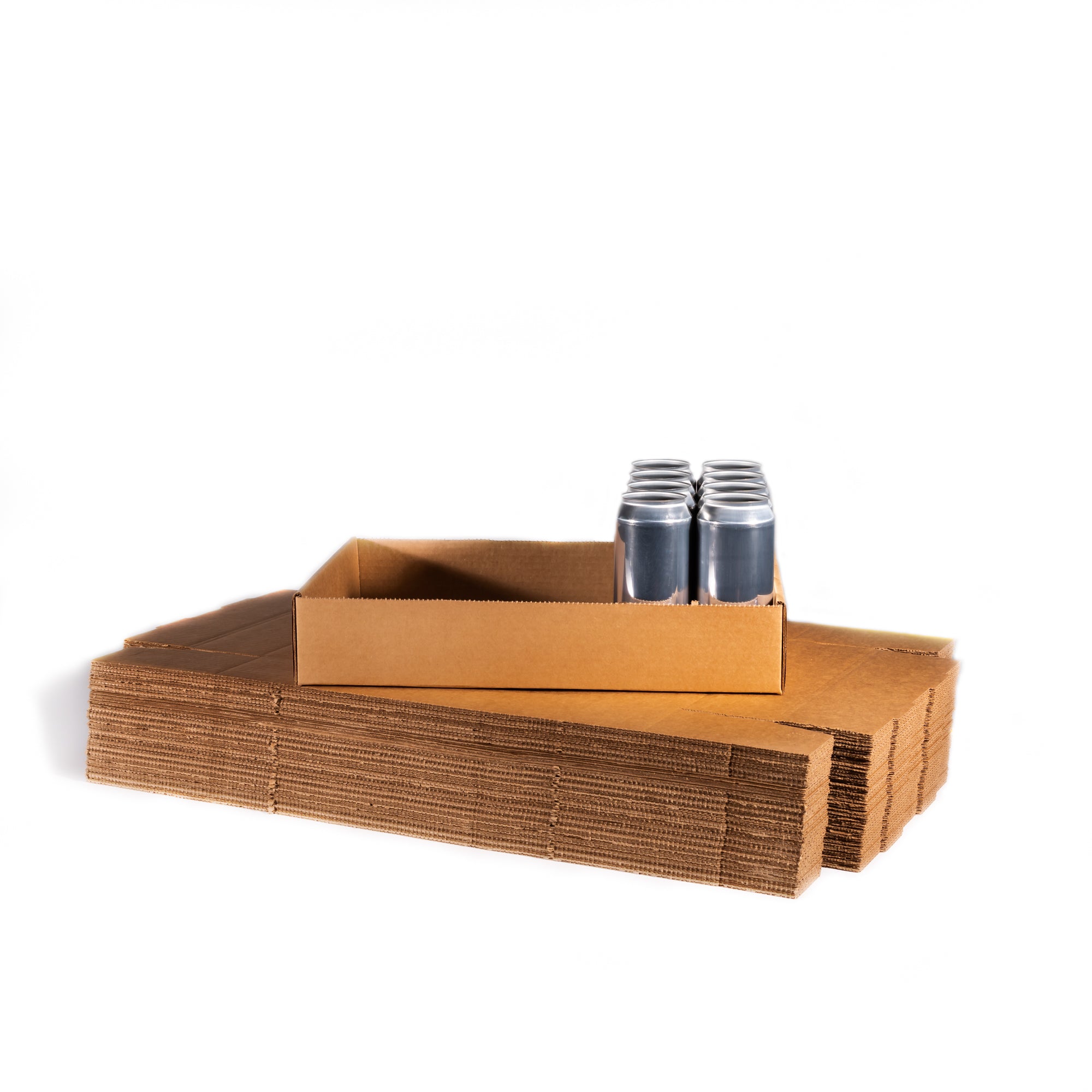 3" Corrugated Can Trays for SLEEK Cans (40 ct) | Oktober Can Seamers